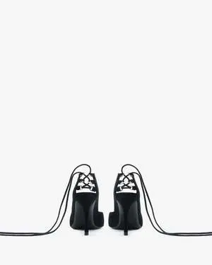 JUDE Scoop Pump Suede Leather - Black
