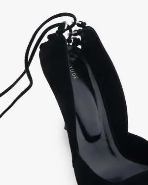 JUDE Scoop Pump Suede Leather - Black