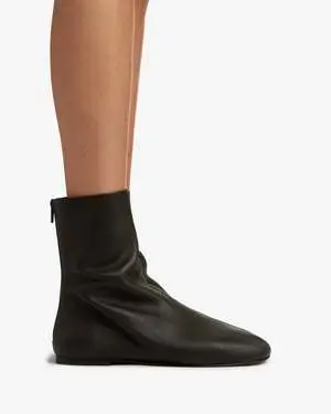JUDE Floor Ankle Boot In Espresso Leather