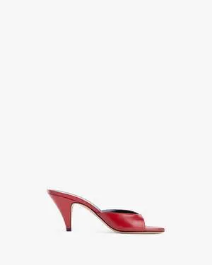 JUDE Haze Sandal Creased Leather - Red