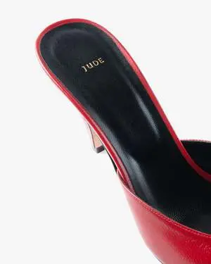 JUDE Haze Sandal Creased Leather - Red