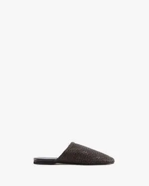 JUDE Floor Slide Woven Leather - Brown