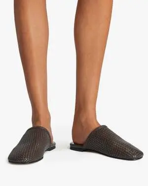 JUDE Floor Slide Woven Leather
