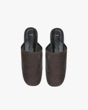 JUDE Floor Slide Woven Leather
