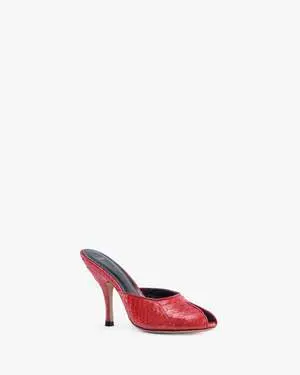 JUDE Date Mule Python Leather