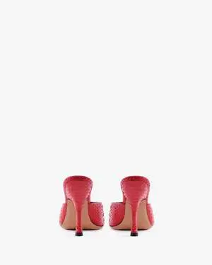 JUDE Date Mule Python Leather