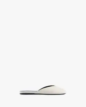 JUDE Date Flat Off- Leather - White