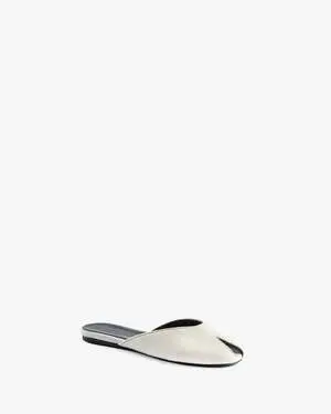 JUDE Date Flat Off- Leather - White