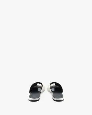 JUDE Date Flat Off- Leather - White