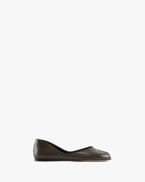JUDE Date Ballerina Mocha Leather - Brown