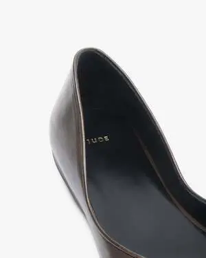 JUDE Date Ballerina Mocha Leather