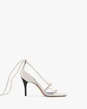 JUDE Atlas Sandal Off- Woven Leather - White