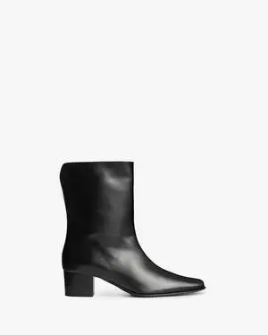 JUDE Pace Ankle Boot In Leather - Black