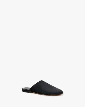 JUDE Floor Slide In Leather - Black