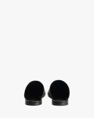 JUDE Floor Slide In Leather - Black