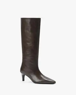 JUDE Cave Knee Boot In Mocha Leather