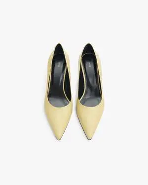 JUDE Blade Pump In Brushed Leather