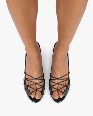 MY STORE Knotty Sandal In Leather