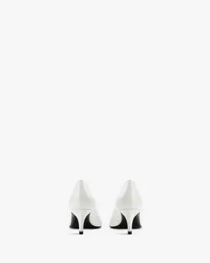 JUDE Blade Pump Creased Leather - White