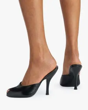 MY STORE Date Mule In Creased Leather