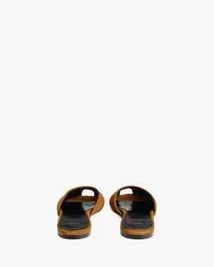 JUDE Date Flat In Suede Leather