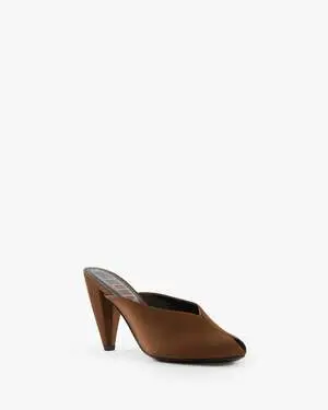 MY STORE Paw Mule In Silk Satin