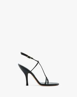 MY STORE Mixer Sandal In Leather - Black