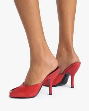 MY STORE Date Mule In Creased Leather