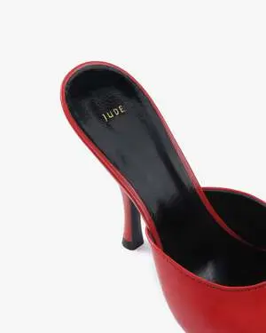 MY STORE Date Mule In Creased Leather
