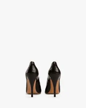 JUDE Jerry Pump Dark Croc Embossed Patent Leather