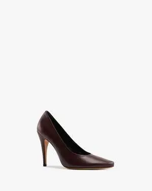 JUDE Jerry Pump Barolo Creased Leather - Bordeaux