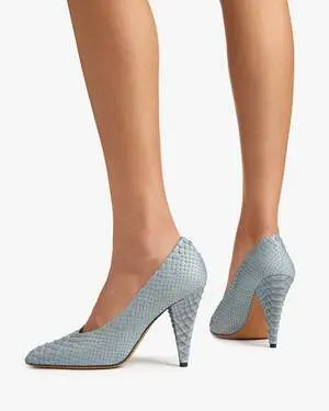 JUDE Inez Pump Python Leather - Grey