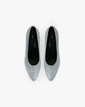 JUDE Inez Pump Python Leather - Grey