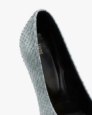 JUDE Inez Pump Python Leather - Grey