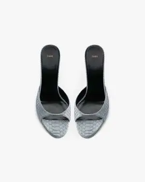 JUDE Haze Sandal Python Leather - Grey