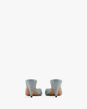 JUDE Haze Sandal Python Leather - Grey