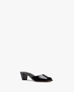 JUDE Ease Mule Brushed Leather - Black