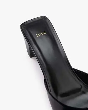 JUDE Ease Mule Brushed Leather - Black
