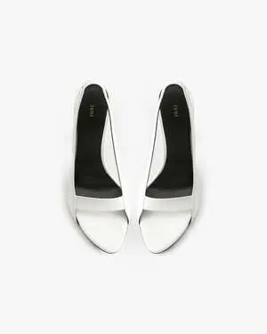 JUDE Ibis Slingback Creased Leather - White