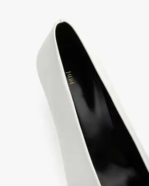 JUDE Bonnie Pump Leather - White