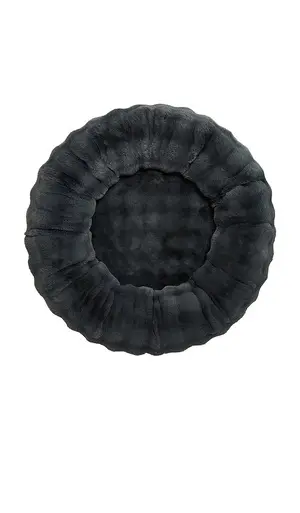 LOLA BLANKETS Small Bubble Round Pet Bed In Grey