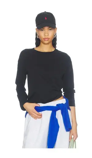WAO Boxy Long Sleeve Tee - Black