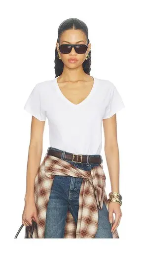 WAO V-neck Tee - White