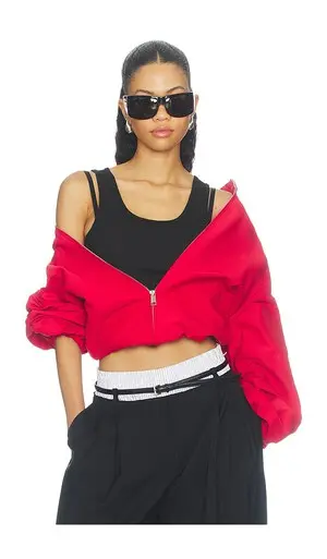 WAO Cropped Rib Tank - Black