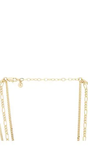 Ettika Gilded Layered Link Necklace In Metallic