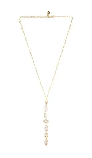Ettika Bezel-set Multi-stone Necklace In Metallic - Gold