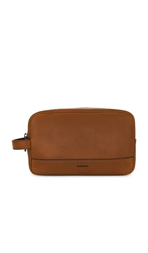 Shinola Zip Travel Kit In Brown - Medium Brown