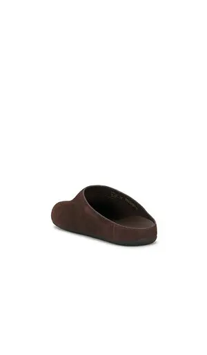 COACH Sculpted C Soft Mule In Chocolate