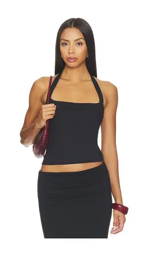Susana Monaco Halter Top - Black