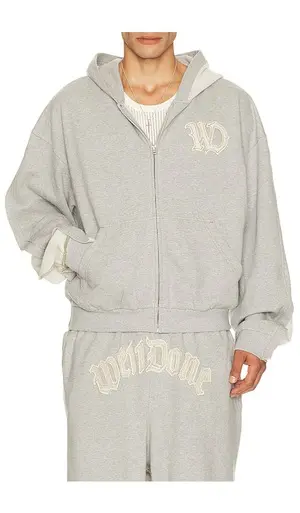 We11Done Inside-out Zip Up Hoodie